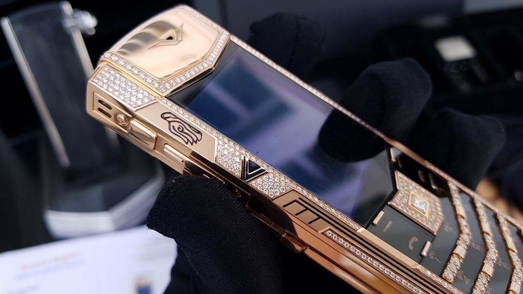 Vertu Signature S Full Gold Mix Diamond Zigzag Full Box | Kỳ Lân Luxury