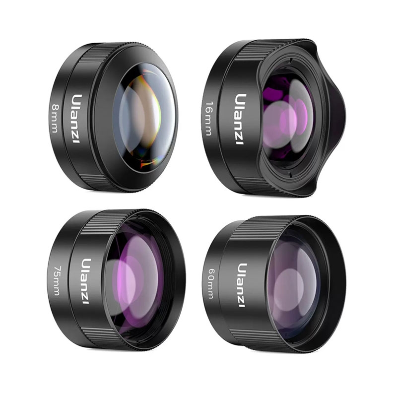 Bộ kit lens cao cấp Ulanzi Super Macro Tele Góc rộng Fisheye mắt cá ...