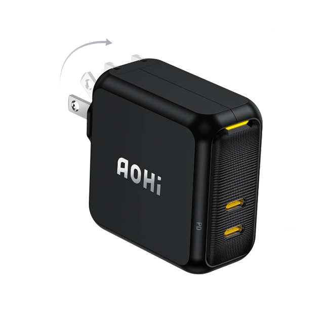 Bộ sạc nhanh AOHI 100W AOC-C005 USB C GaN+ giá rẻ chính hãng tại HCM | Huy Linh