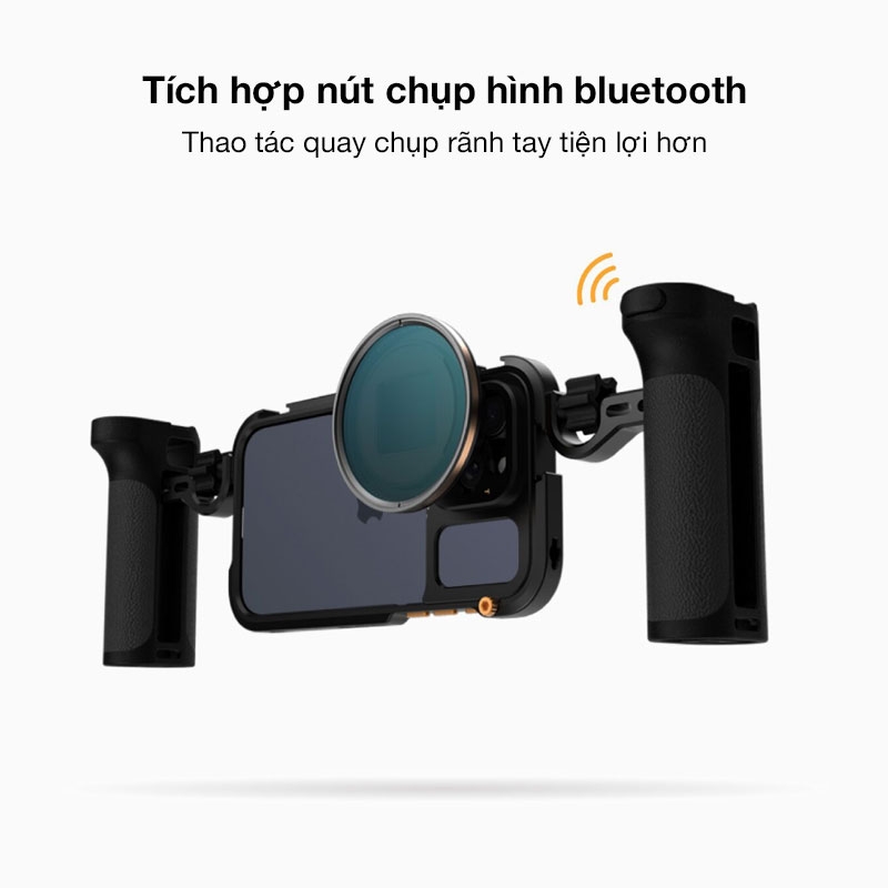 Bộ khung Rig Fotorgear hỗ trợ quay chụp cho iPhone 15 Pro Promax | Huy Linh