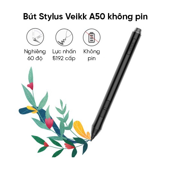 Bảng vẽ cảm ứng VEIKK A50 touchpad - KT 10x6 Inch tương thích với ...
