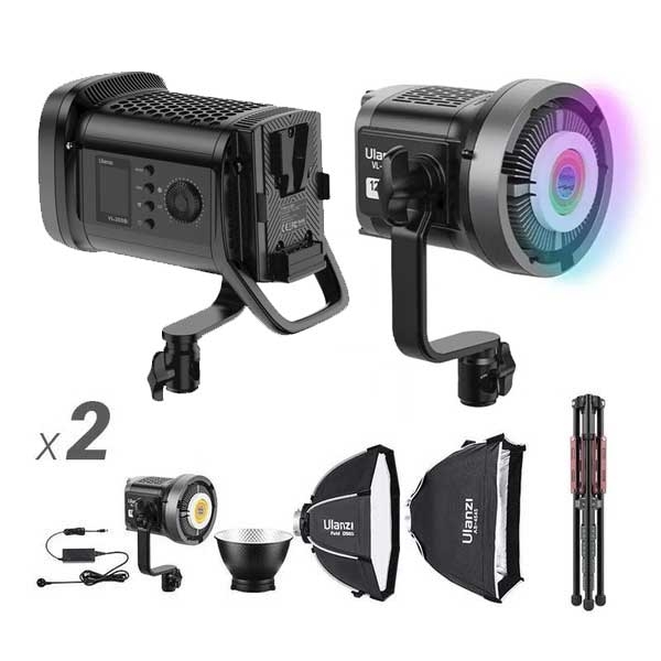 Ulanzi 200W Bi-color V-Mount Video Light Bundle phù hợp cho cả In-Door hoặc OutDoor Studio HLS ...