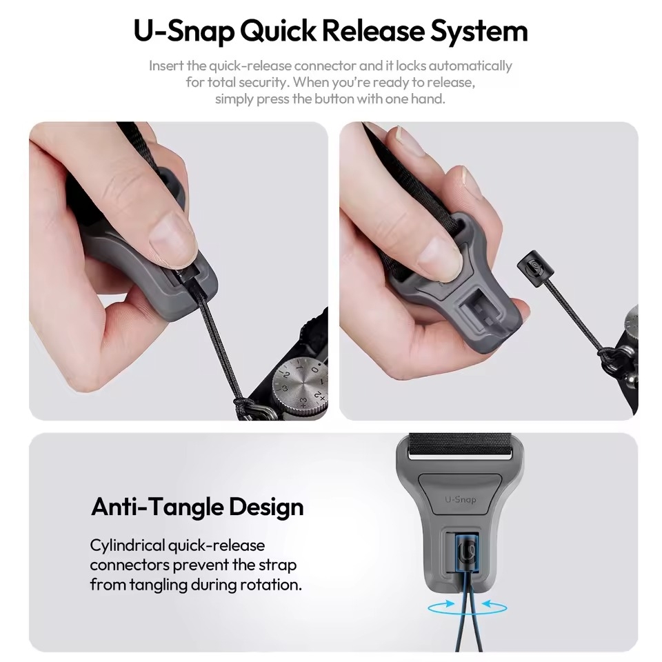 Ulanzi CSS1 U-Snap dây đeo gắn máy ảnh Quick Release tháo lắp nhanh tải ...
