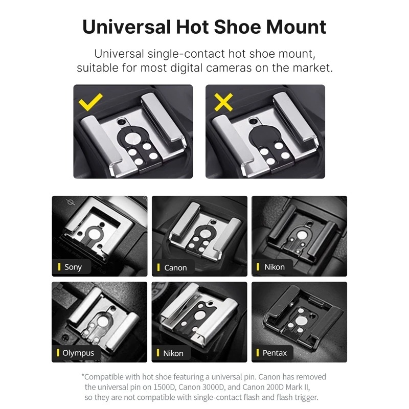 Ulanzi F12 màu trắng đèn flash mini tích hợp Pin 1200mAh cho máy ảnh ...