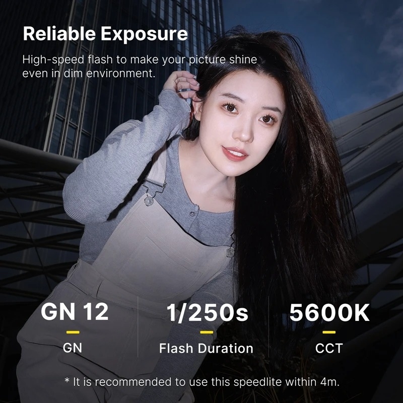 Ulanzi F12 màu trắng đèn flash mini tích hợp Pin 1200mAh cho máy ảnh ...