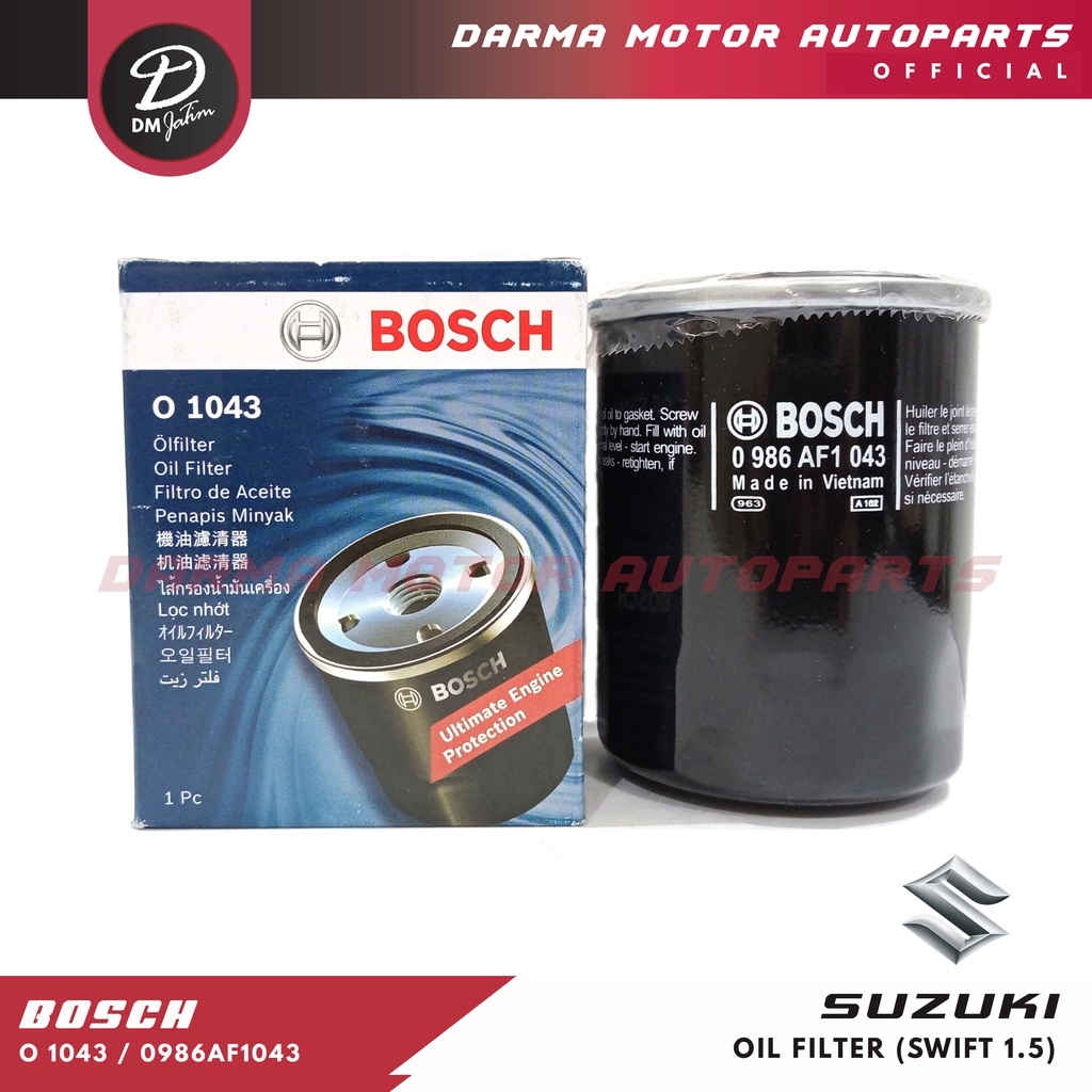 Lọc dầu nhớt động cơ Bosch 0986AF1043 | G7Auto.vn