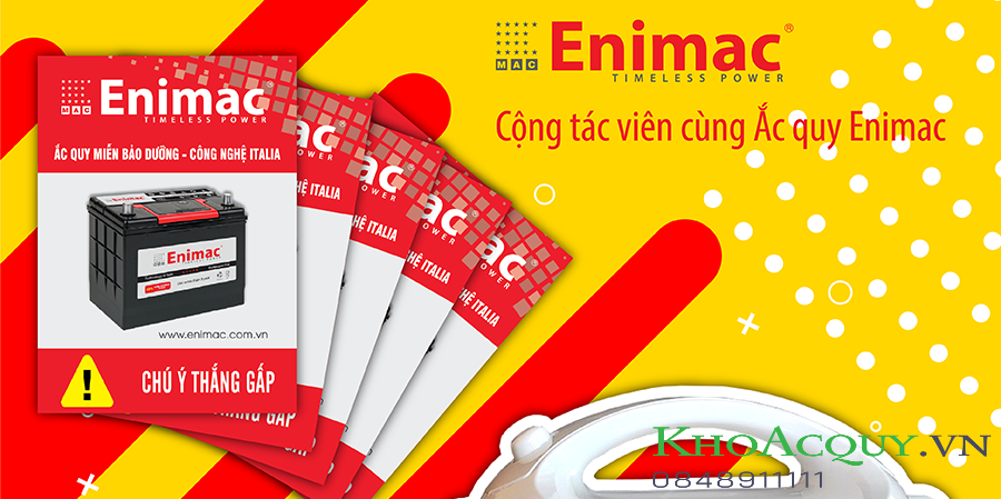 Ắc quy Enimac 12V 100AH CMF DIN100L | G7Auto.vn