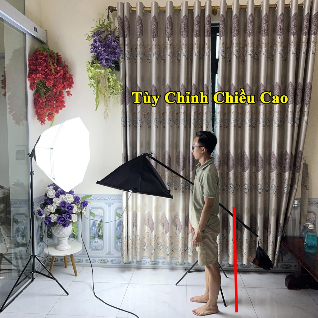 Thanh Treo Đèn Softbox Livestream, Quay Video, Chụp Ảnh Chuyên Nghiệp Dolphin Shop