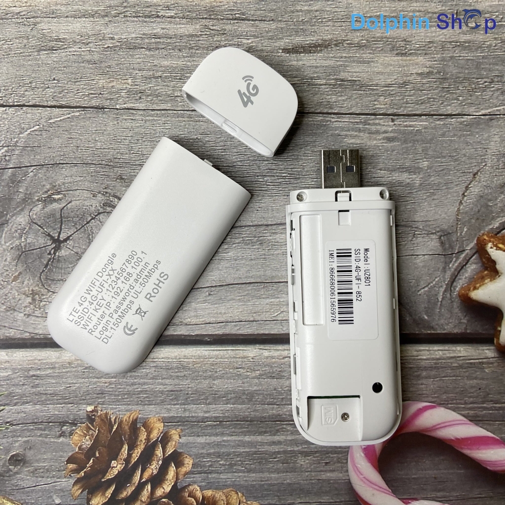 Usb Wifi 4g Dongle Phát Wifi Từ Sim 3g/ 4g Dùng Được Đa Mạng Dolphin Shop