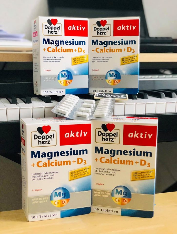 VIÊN BỔ SUNG Magnesium - Calci - Vitamin D3, Doppel Herz | Messishop