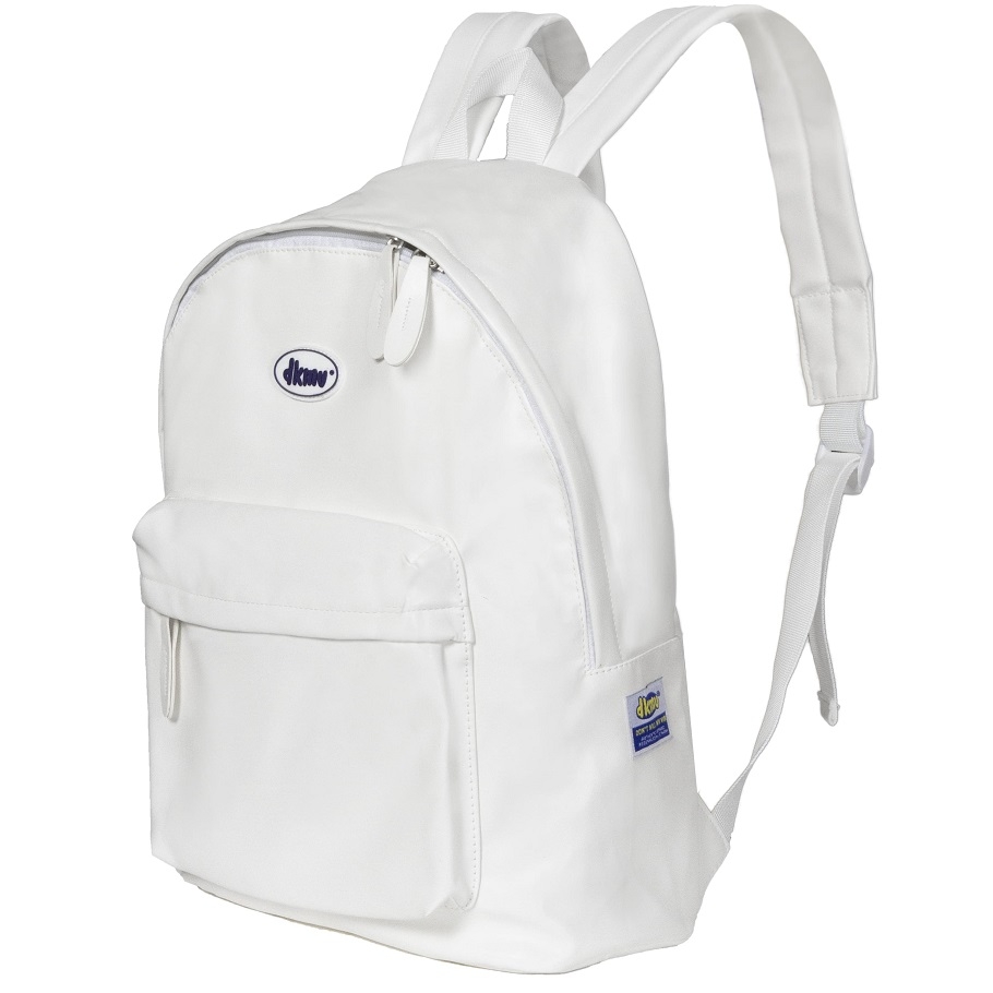 Balo local brand da màu trắng | Basic Leather Backpack White DKMV ...