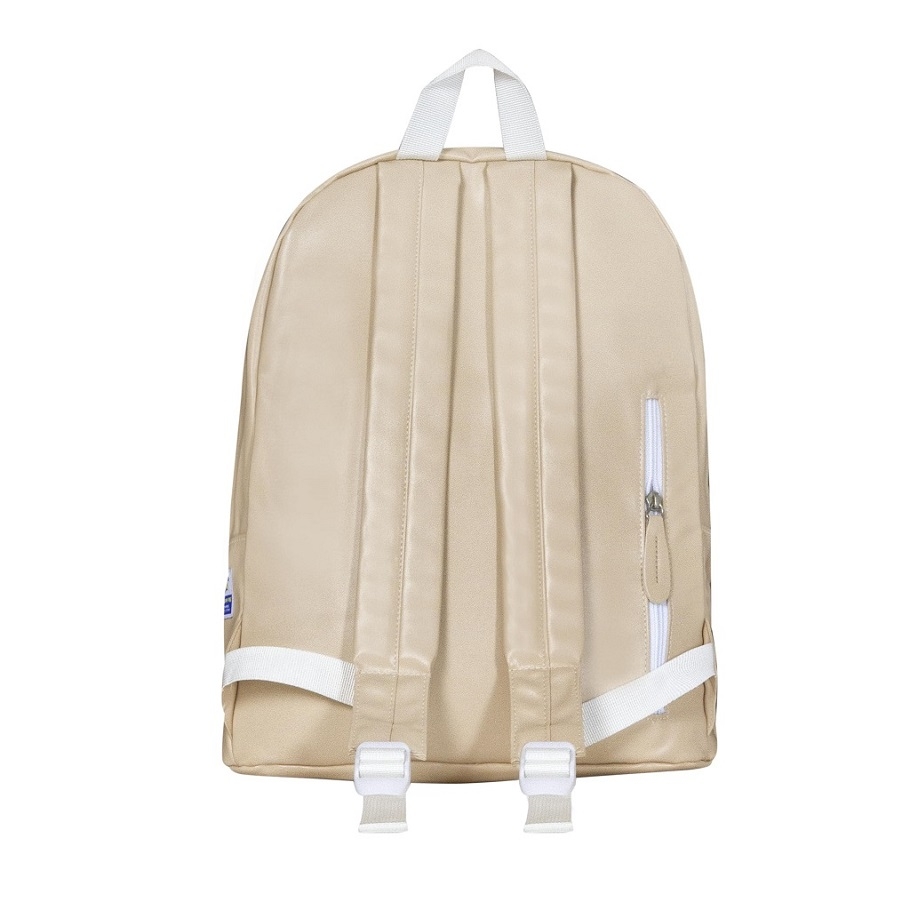 Balo nữ đi học da đẹp màu kem | DKMV Basic Leather Backpack DKMV ...