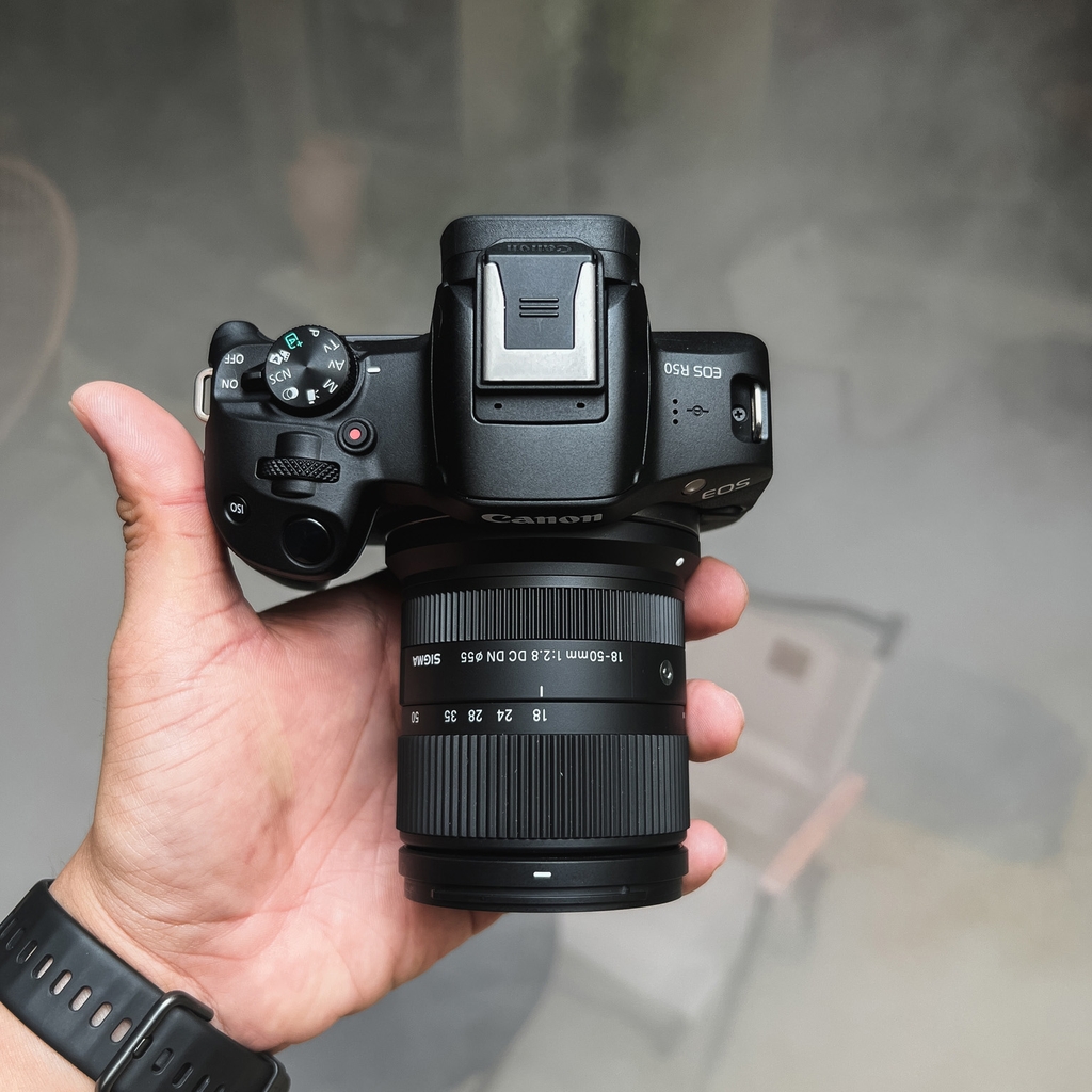 Canon EOS R50 + Sigma 18-50mm F2.8 - Chính Hãng | Khánh Long Camera