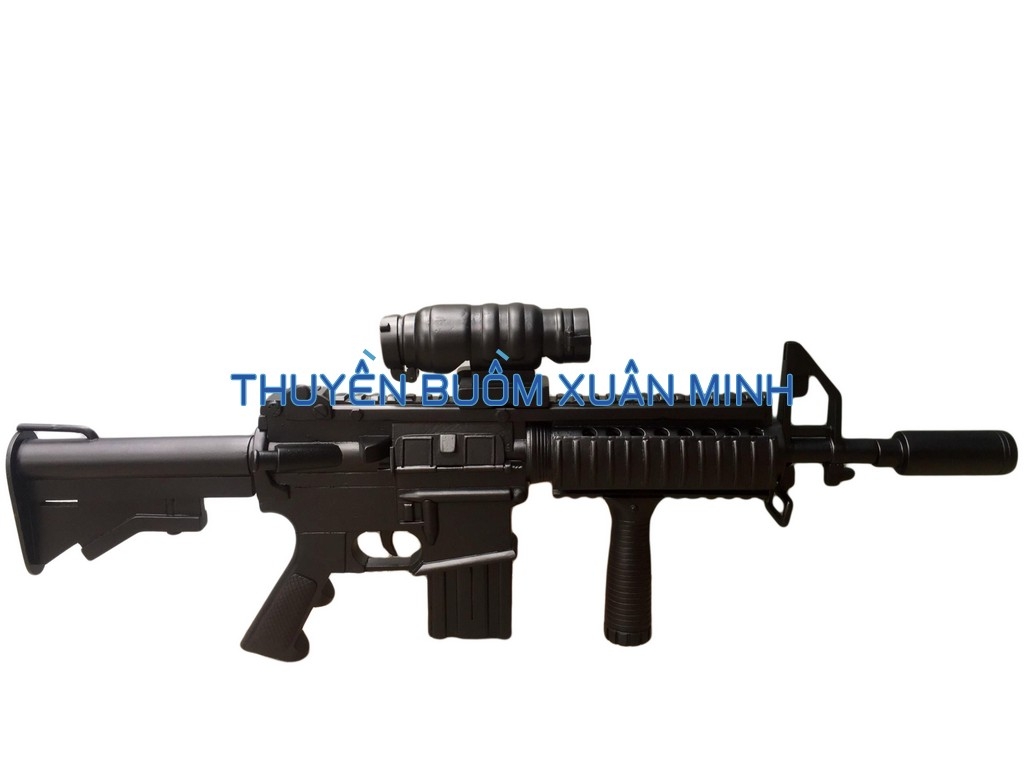 Mô Hình Súng Trường M4 Carbine (Sơn Đen) Tỷ Lệ 1:1 | Gỗ Căm Xe | Dài ...
