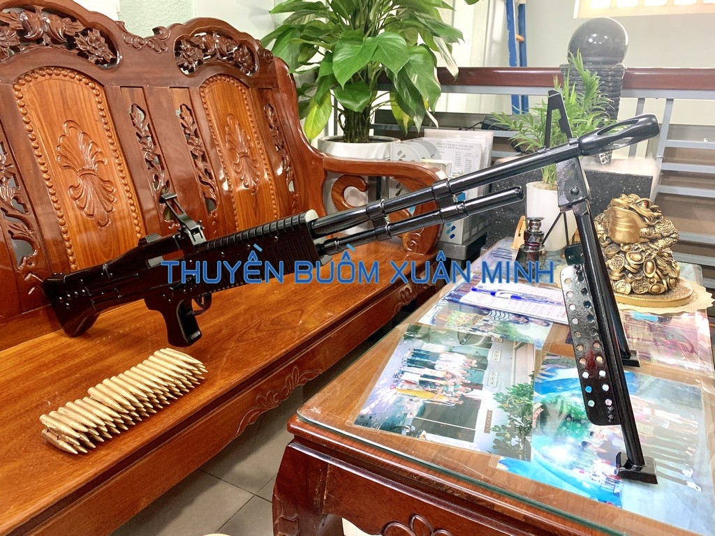 Mô Hình Súng Máy M60 (Sơn Đen) Tỷ Lệ 1:1 | Gỗ Căm Xe | Dài 106cm ...