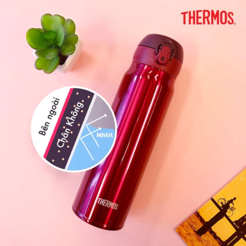 Bình giữ nhiệt Hot & Cool Thermos 500ml siêu nhẹ JNL-502 SBR - Đỏ Sanhangre Việt Nam