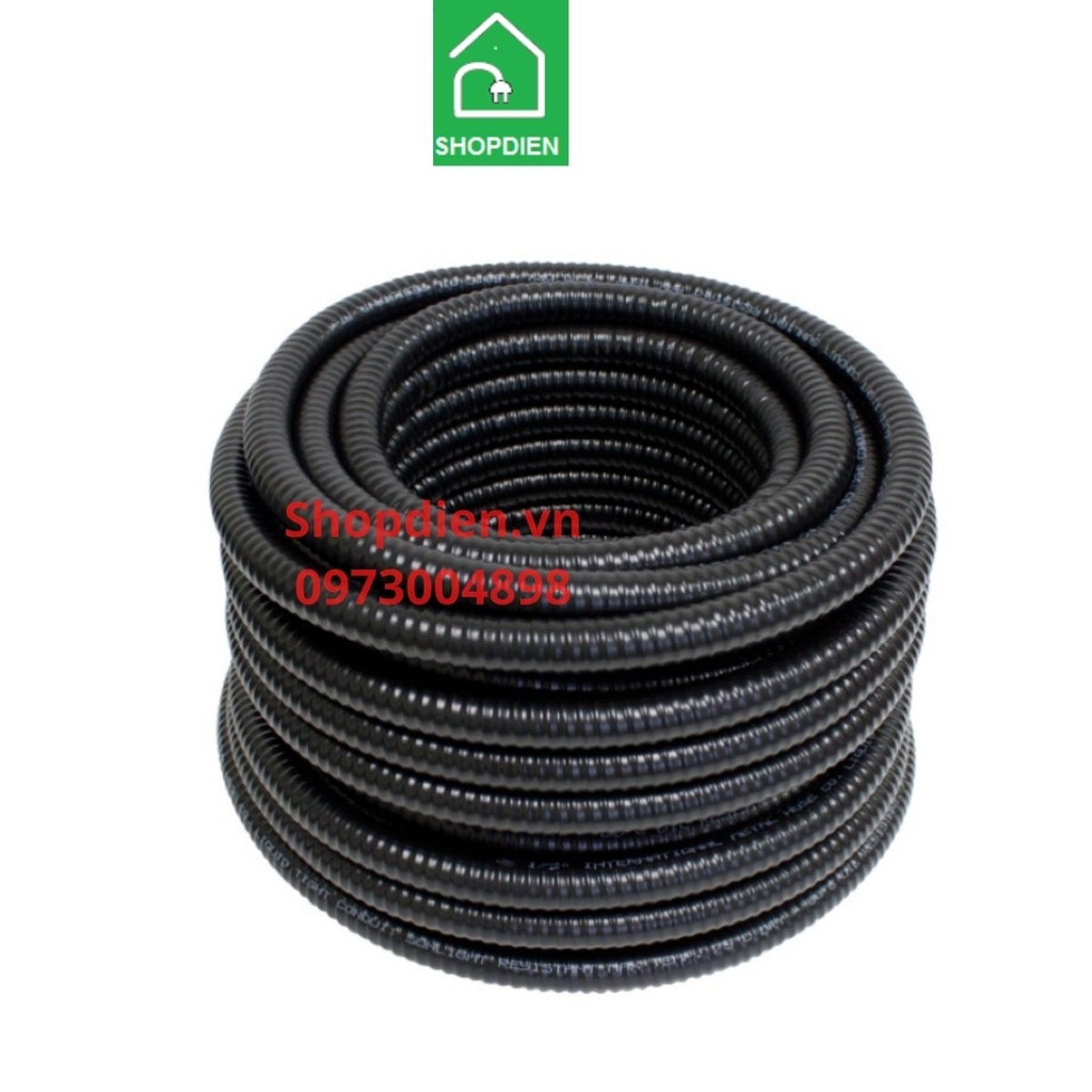 Ống mềm ruột gà sắt bọc nhựa PVC 1" - D25 / PVC Coated Flexible steel ...