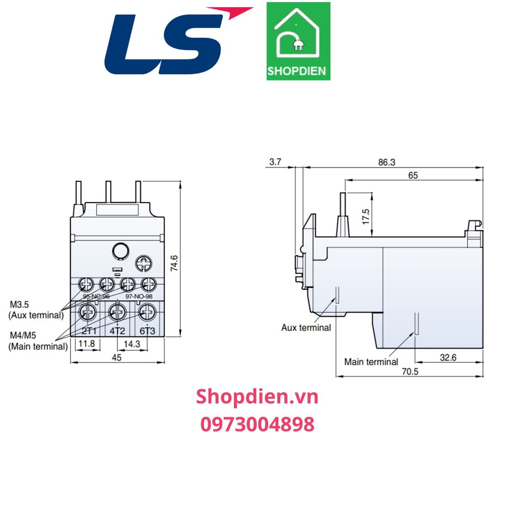MT-32 LS Rơle nhiệt thermal relay 22-32A CÔNG TY TNHH THƯƠNG MẠI VÀ KỸ ...
