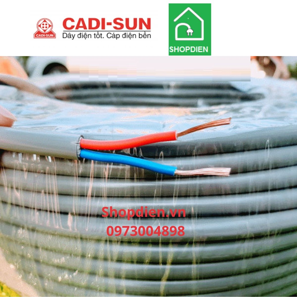 Dây cáp điện tròn mềm cu/pvc/pvc 2x4mm2 cadisun VCTF CÔNG TY TNHH ...