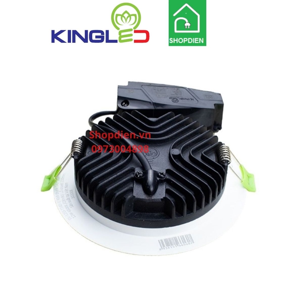 EC-DL-7SS-T118-DM-PV KINGECO Đèn downlight 7W D90 đổi màu âm trần viền ...