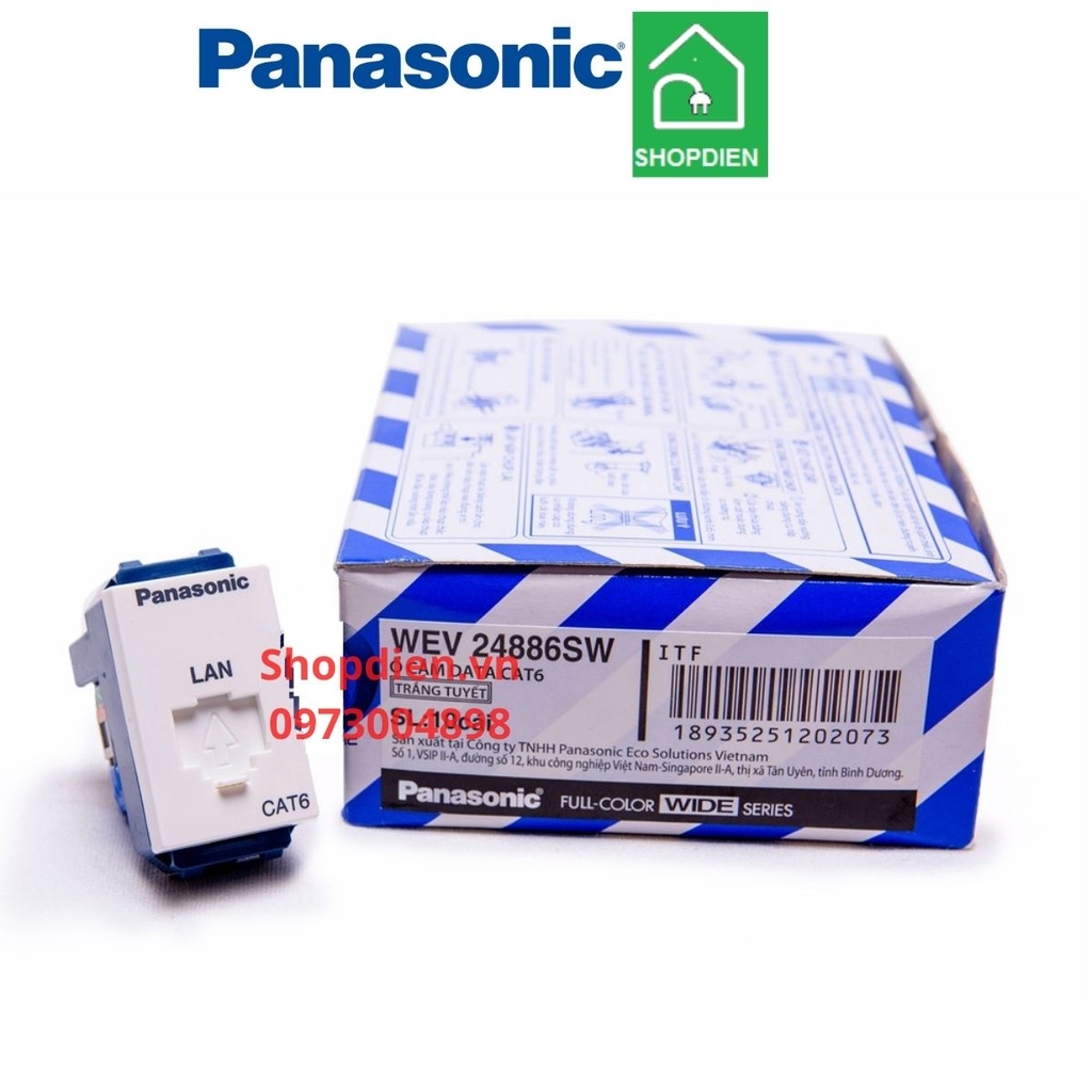 WEV24886SW Panasonic ổ cắm mạng Cat6 Wide data outlet CÔNG TY TNHH ...