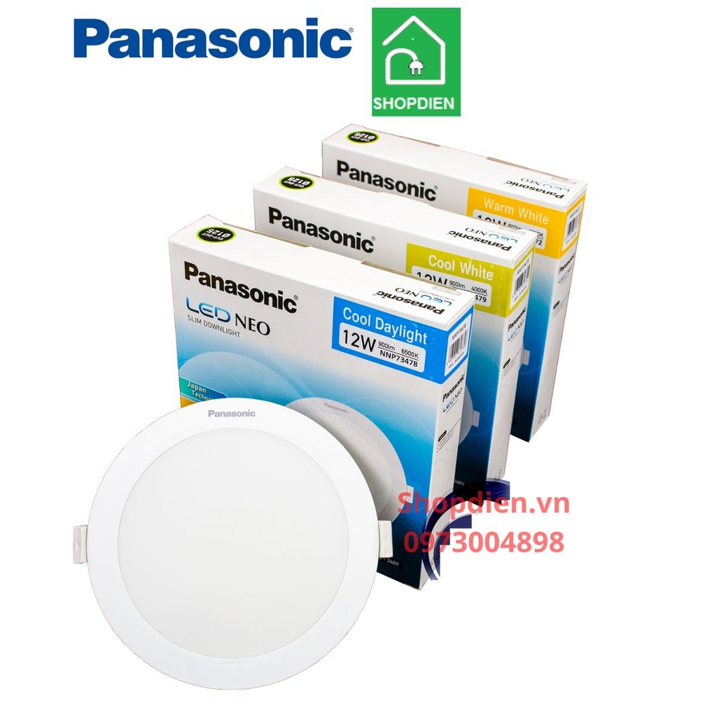 NNP73472 Panasonic Đèn Downlight âm trần 12W D125 Neo Slim as vàng 3000k CÔNG TY TNHH THƯƠNG MẠI ...