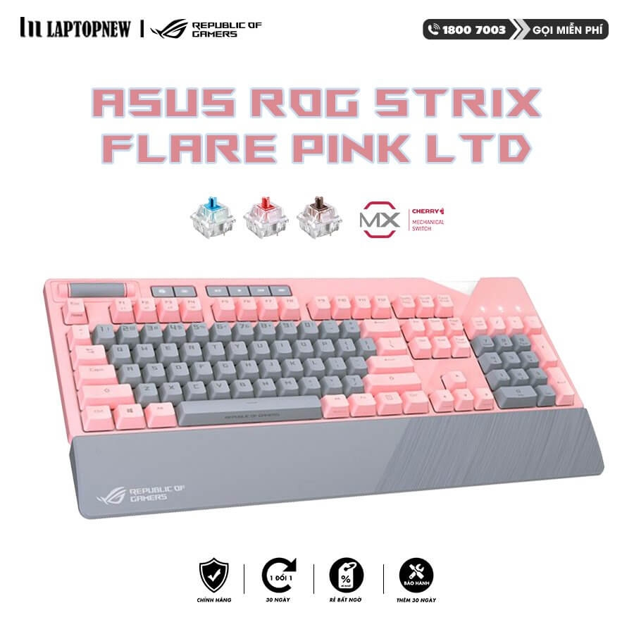 ASUS - COMBO GEAR ROG PINK Limited (Mouse, Keyboard, Headset) Laptopnew