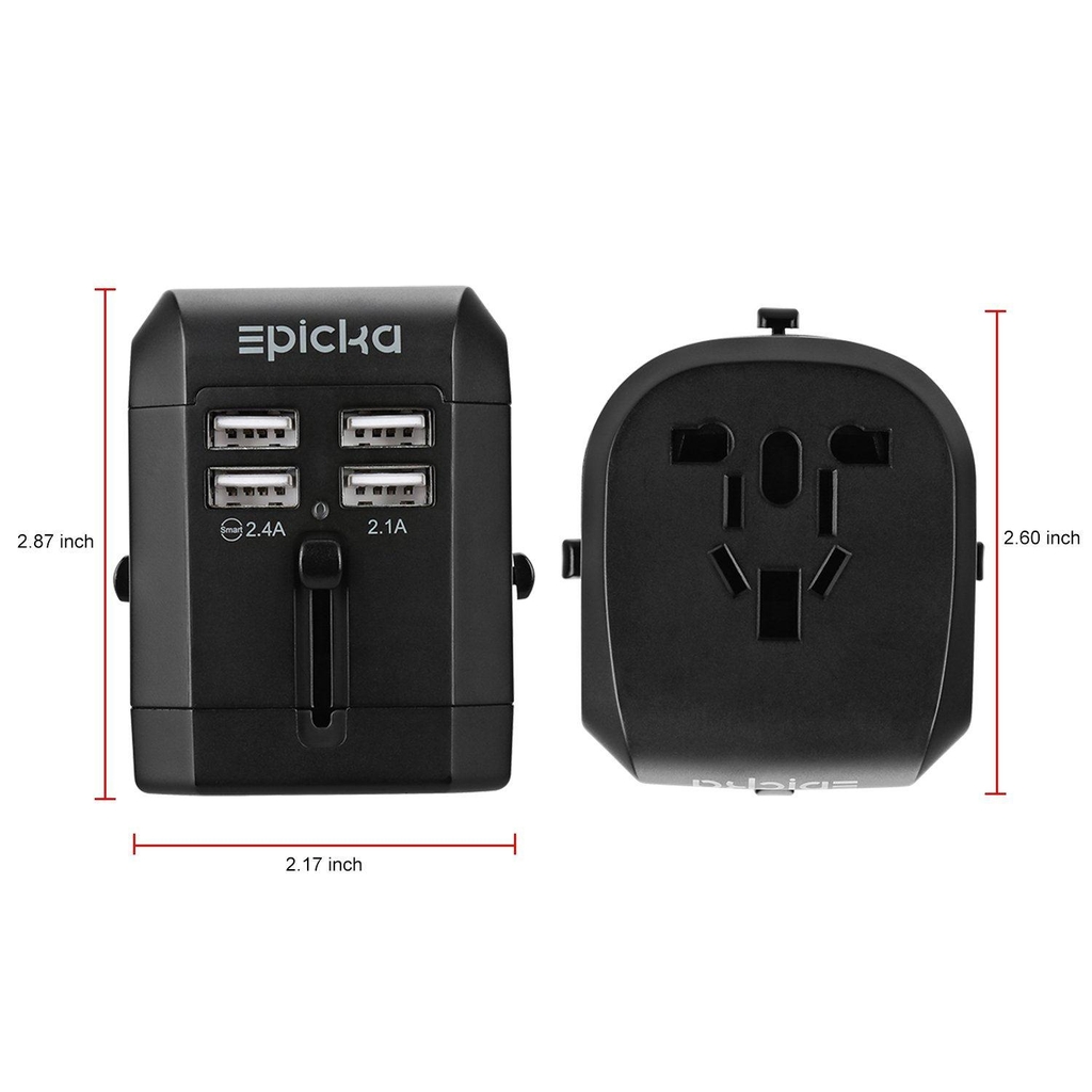 Ổ cắm điện đa năng Epicka Travel Adapter - HitechUSA