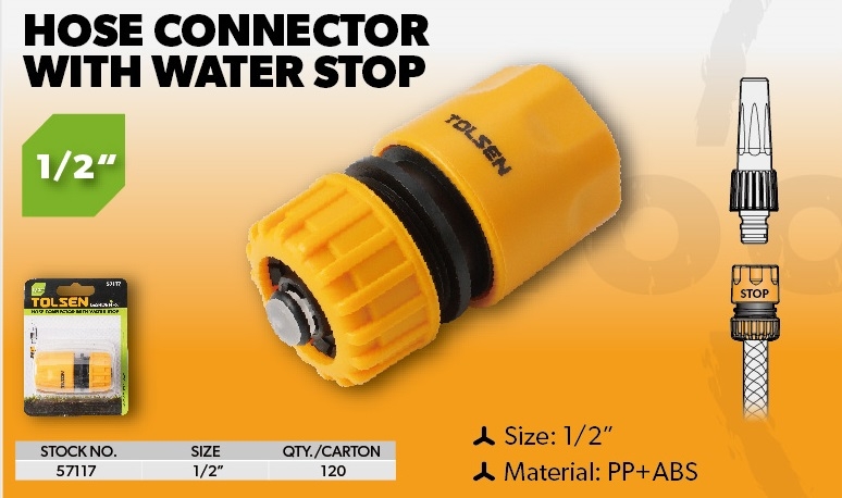 KHỚP NỐI ỐNG NƯỚC 1/2" TOLSEN 57117, 57119 - HÀNH CHÍNH HÃNG