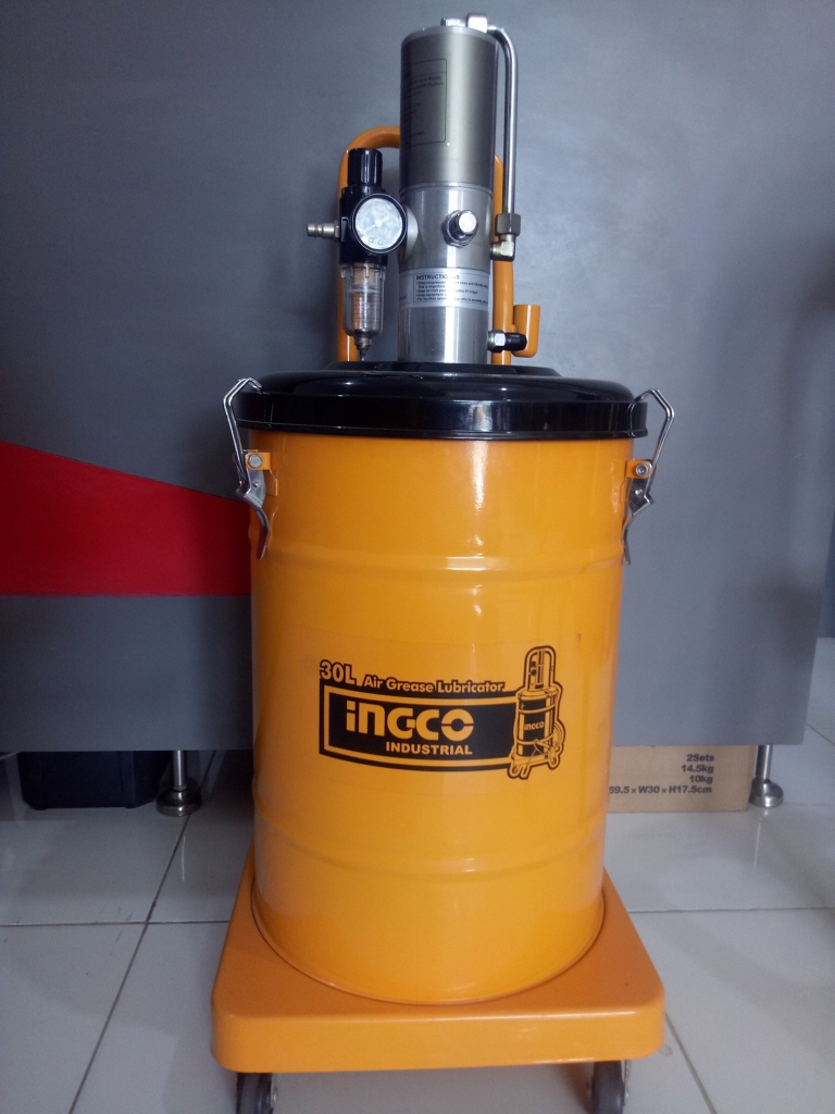 MÁY BÔI TRƠN DẦU MỠ 400BAR 30L INGCO AGL02301 - HÀNG CHÍNH HÃNG