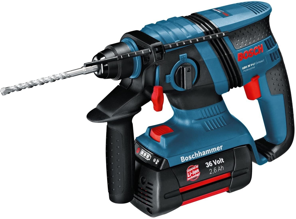 MÁY KHOAN BÚA DÙNG PIN 36V 600W BOSCH GBH 36 V-LI (4.0 AH) - HÀNG CHÍNH ...