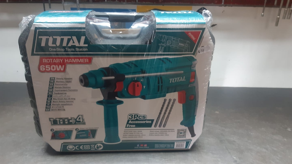 MÁY-KHOAN-ĐỤC-(3-CHỨC-NĂNG)-650W-TOTAL-TH306236---HÀNG-CHÍNH-HÃNG