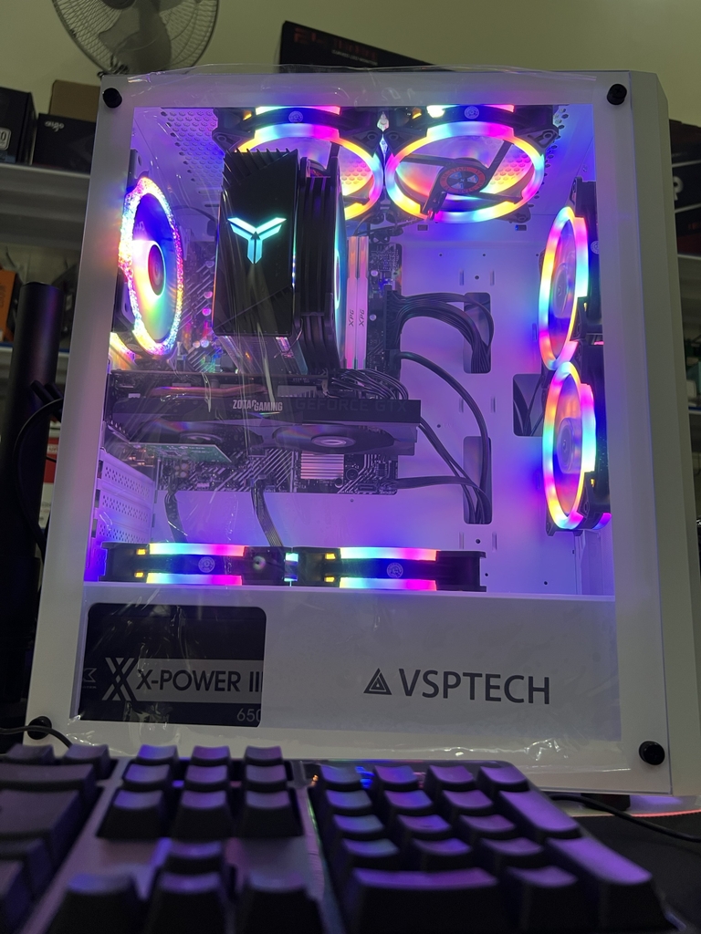 Case VSP KA300 white. Vỏ case máy tính gaming VSP KA-300. Mua bán laptop cũ mới uy tín giá rẻ