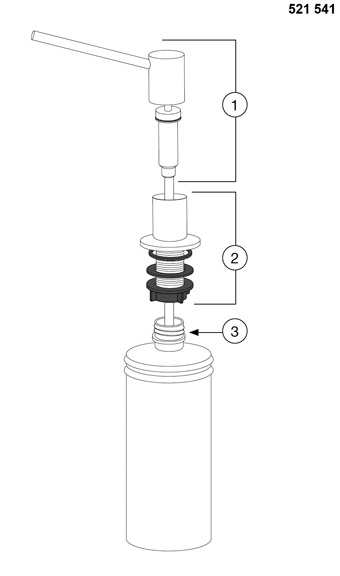 Bình đựng xà phòng rửa bát Blanco Torre | 512593 | HA ANH GERMANY