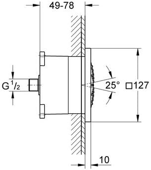 Bát sen âm tường Grohe Rainshower F-Series 5 | 27251000 | HA ANH GERMANY