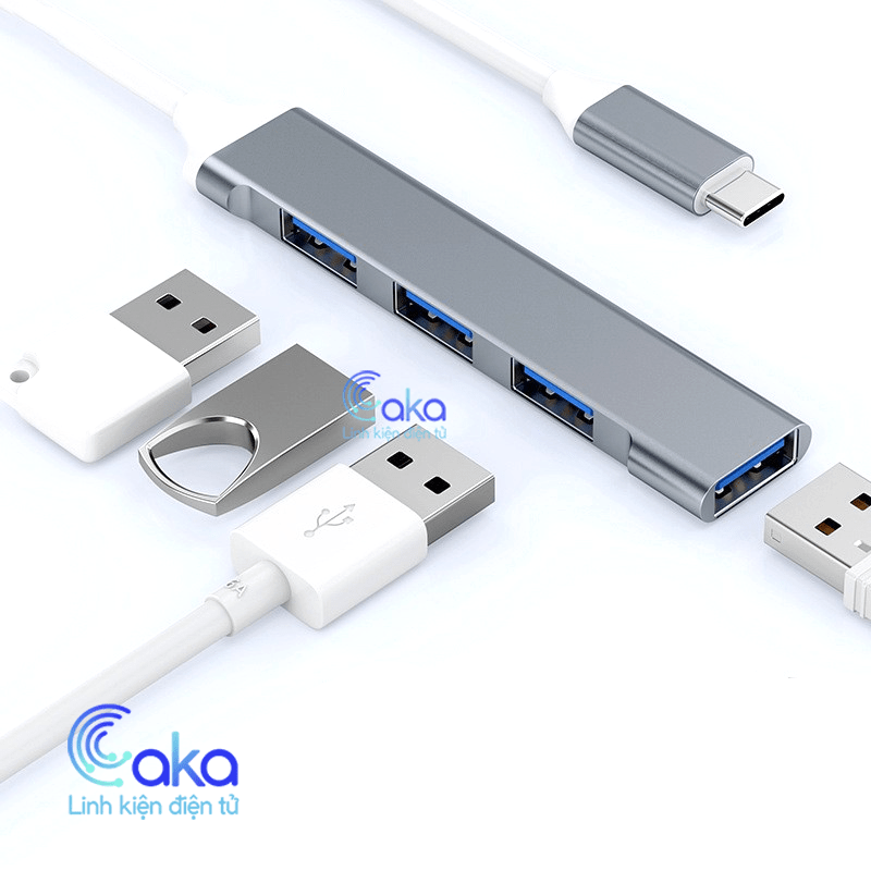Hub chia cổng usb , Bộ Chia 4 Cổng USB Chân Type-C chân Usb nhỏ gọn ...
