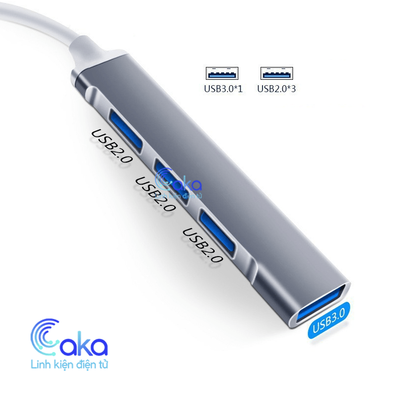 Hub chia cổng usb , Bộ Chia 4 Cổng USB Chân Type-C chân Usb nhỏ gọn ...