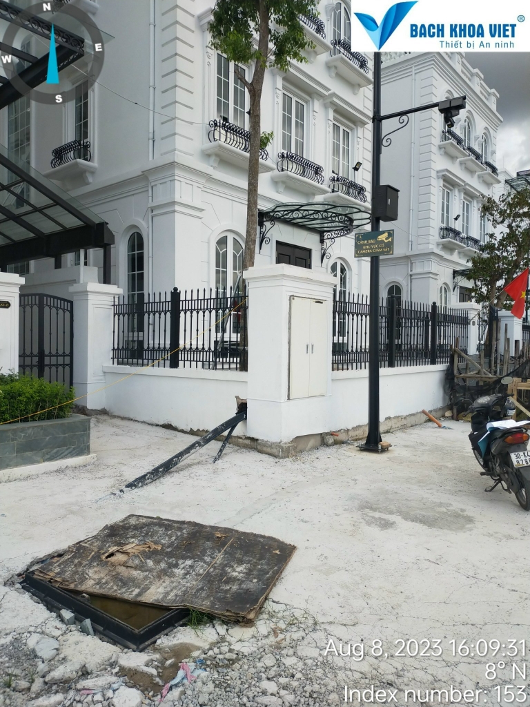 Trụ Thép Lắp Camera Cao 6m 8m Tay Vươn 2m 3m 4m 5m 6m 7m 8m