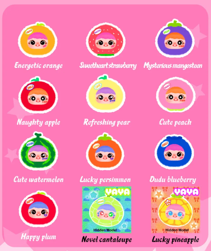Baby Three Migo Mini Yaya V2 Fruit Series Blind Box 8pcs NEW SEAL