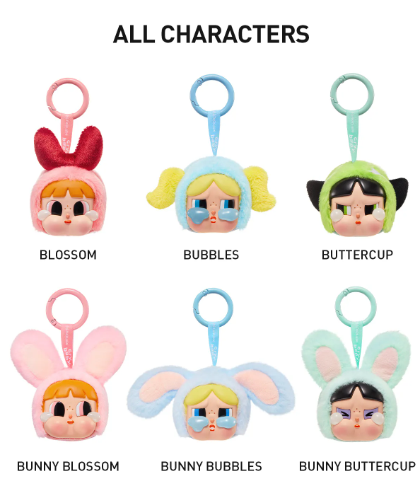 [SECRET] Pop Mart Crybaby × Powerpuff Girls Series Vinyl Face Plush ...
