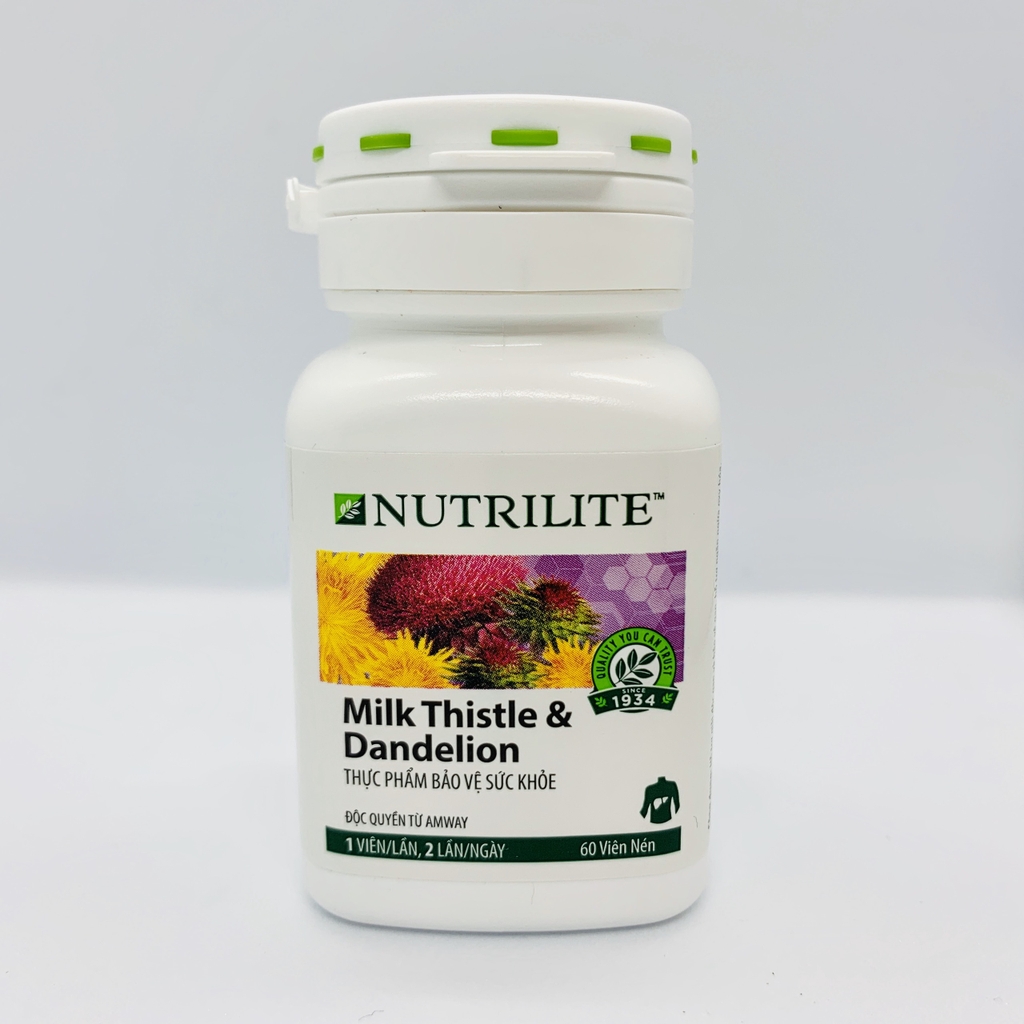 BẢO VỆ GAN NUTRILITE MILK THISTLE & DANDELION (60 VIÊN/LỌ) Trumhang.com