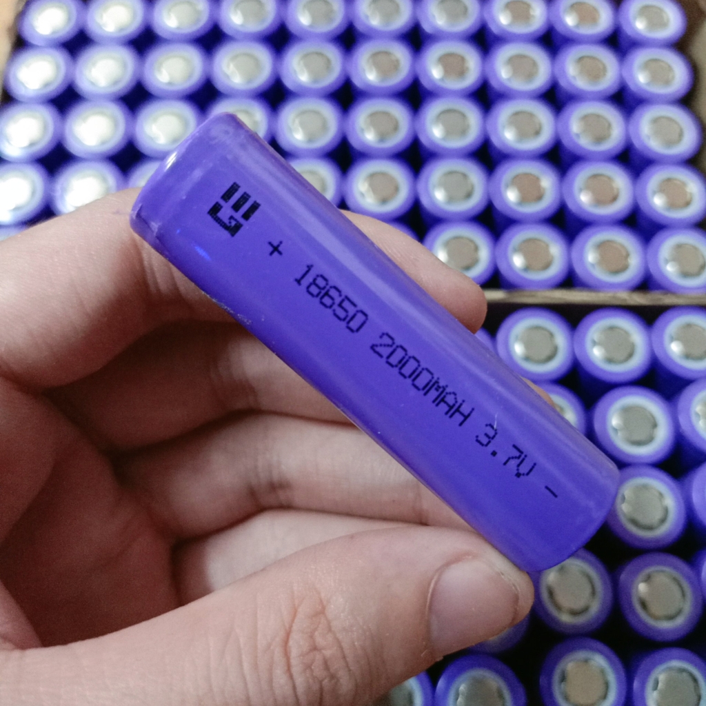 Pin 18650 2000mAh Dung Lượng Thực