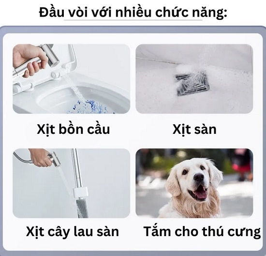 Đầu vòi xịt vệ sinh JOMOO S220012-2B01-1 TOTO NAM ANH