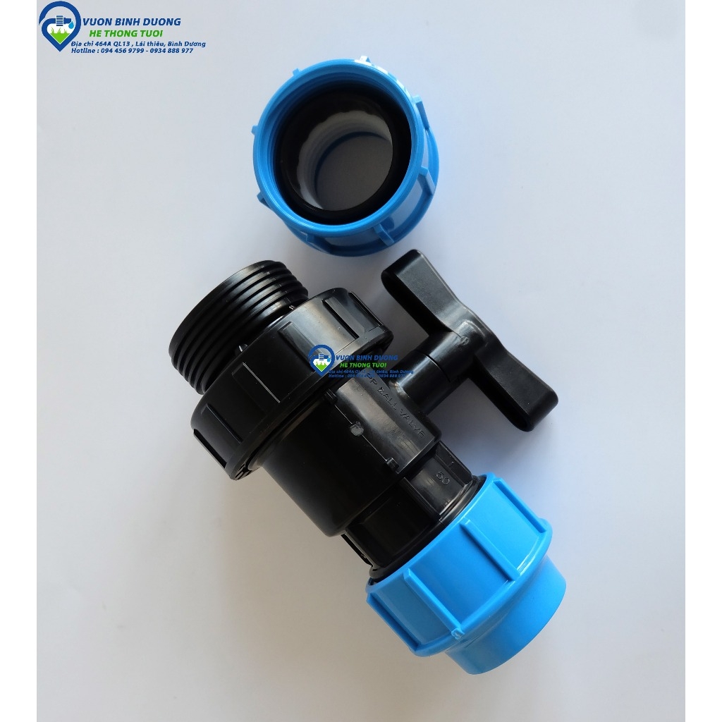 HDPE VAN KHÓA PHI 50mm/ 63mm/ 75mm/ 90mm/ 110mm - Đại Hoàng Dương | Trung tâm phân phối điện nước