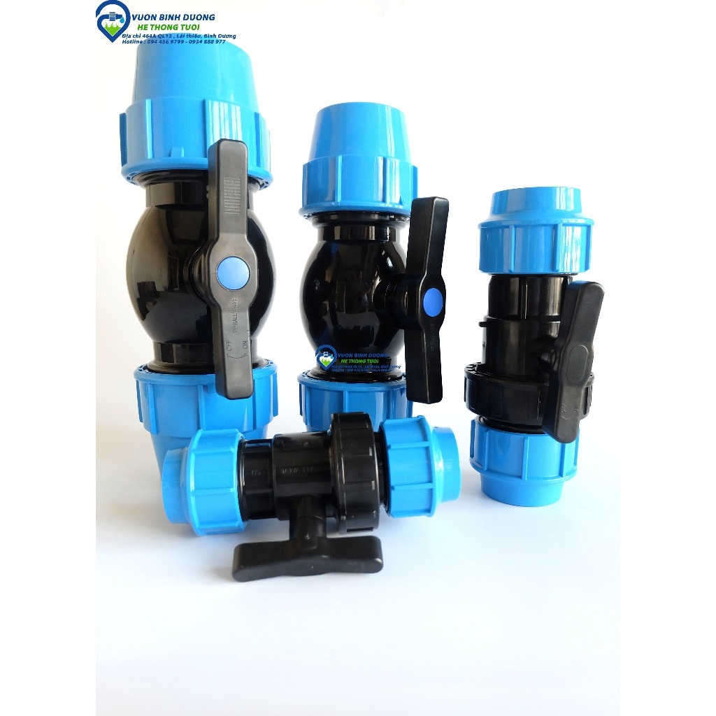 HDPE VAN KHÓA PHI 50mm/ 63mm/ 75mm/ 90mm/ 110mm - Đại Hoàng Dương | Trung tâm phân phối điện nước