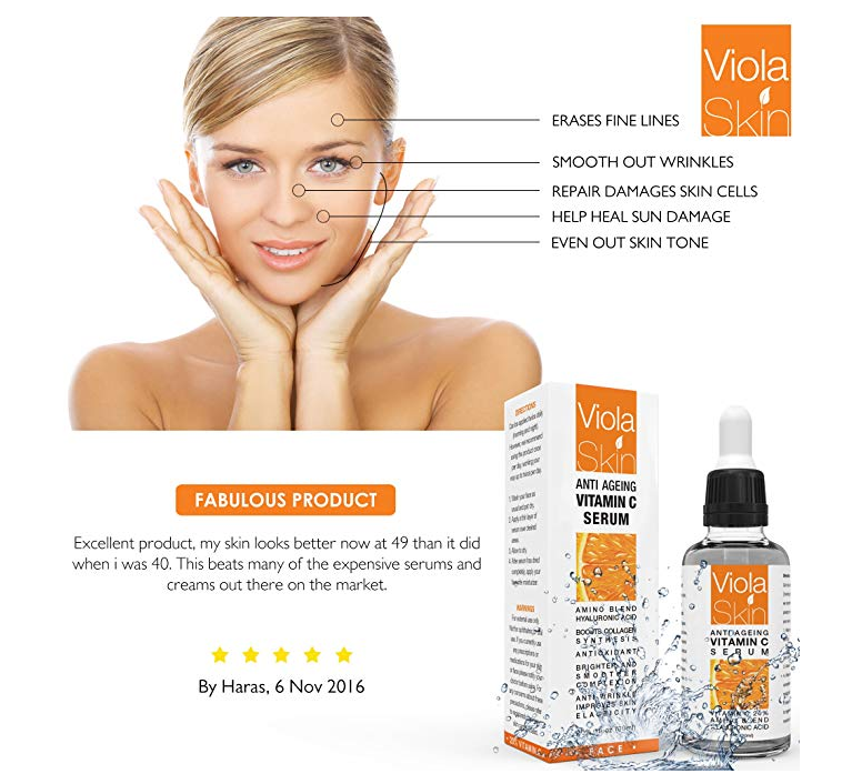 Serum cao cấp Viola Skin Vitamin C Hyaluronia Acid chống lão hóa, chống ...