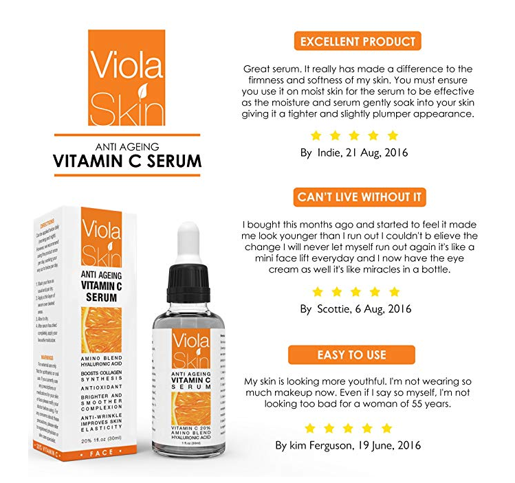 Serum cao cấp Viola Skin Vitamin C Hyaluronia Acid chống lão hóa, chống ...