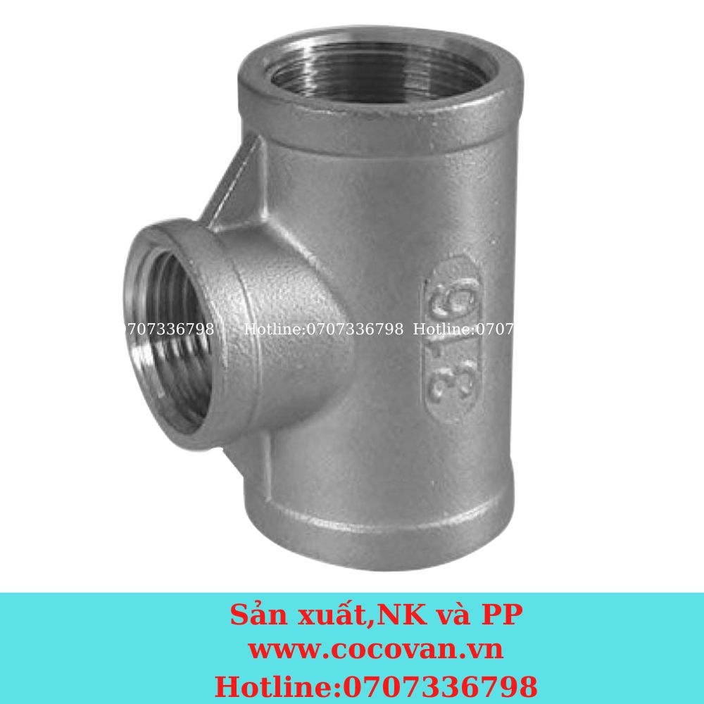 Tê giảm ren inox 304 (Tê thu inox 304) | CÔNG TY TNHH VẬT TƯ ĐIỆN NƯỚC VIỆT PHÁT