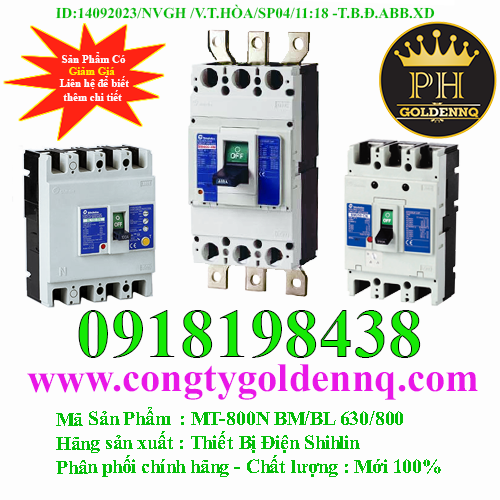 PHỤ KIỆN MCCB – BỘ KHỞI ĐỘNG ON/OFF MCCB MT-800N BM/BL 630/800 | Công Ty TNHH Tổng Hợp Quốc Tế ...