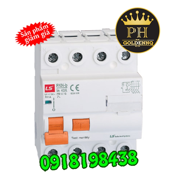 RCCB LS RKN-b 3P+N 100A | Công Ty TNHH Tổng Hợp Quốc Tế Golden NQ